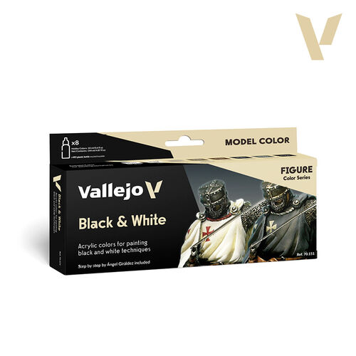 Vallejo 70151 Model Color - Black & White Set