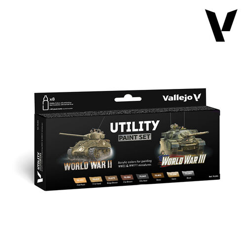 Vallejo 70201 Utility Paint Set WWII & WWIII Set