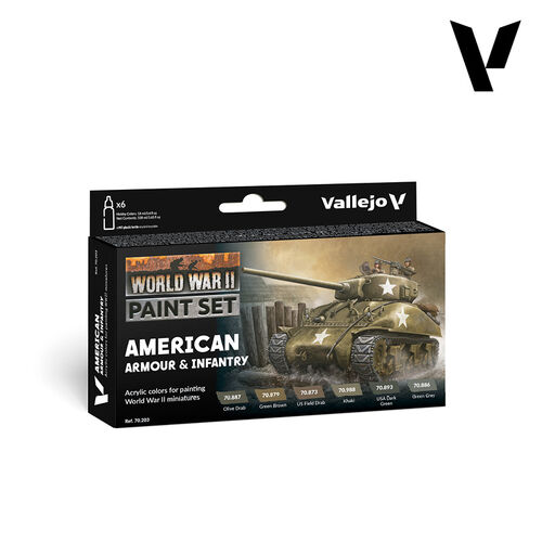 Vallejo 70203 WWII-American Armour&Infantry