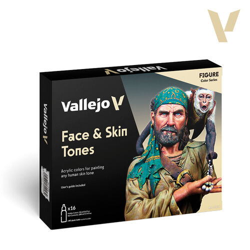 Vallejo 70258 Figure Color Series - Face & Skin Tones Model Color Acrylic Set