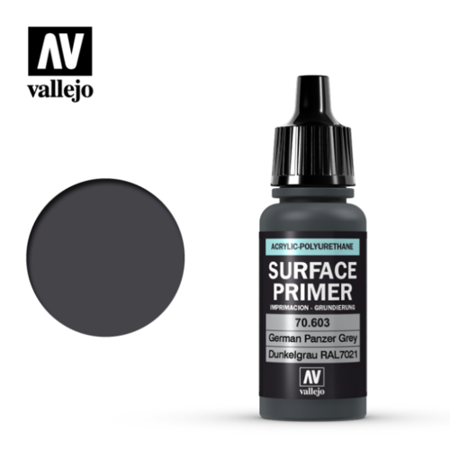 Vallejo 70603 Surface Primer German Panzer Gray RAL7021