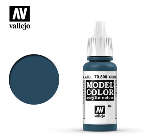Vallejo 70800 Gunmetal Blue MC180