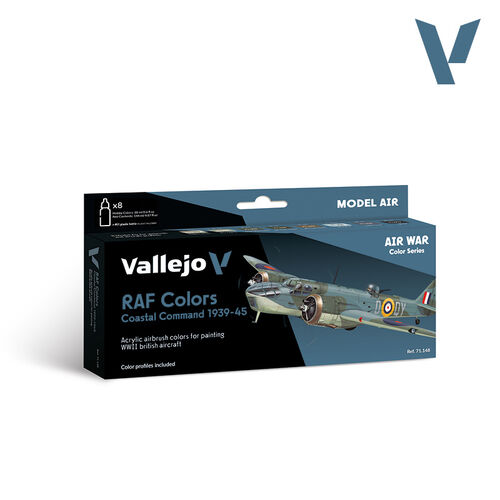 Vallejo 71148 Air War Color Series - RAF Colors Coastal Command 1939-45 Set