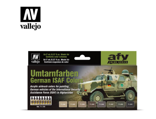 Vallejo 71159 Model Air - German ISAF Color Set