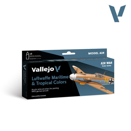 Vallejo 71164 Air War Color Series - Luftwaffe Maritime & Tropical Colors Set