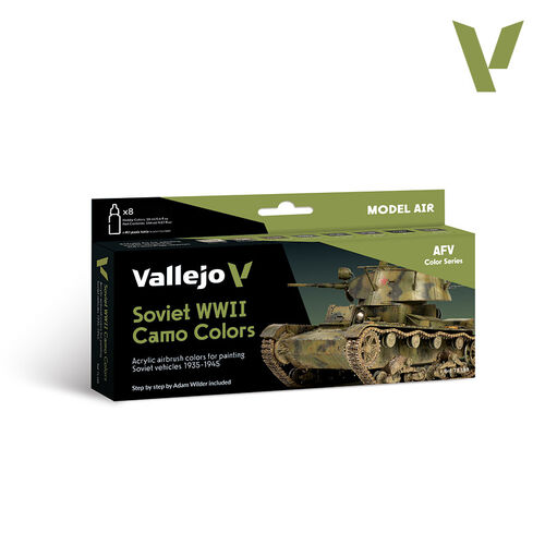 Vallejo 71188 Model Air - Soviet WWII Camo Colors Set