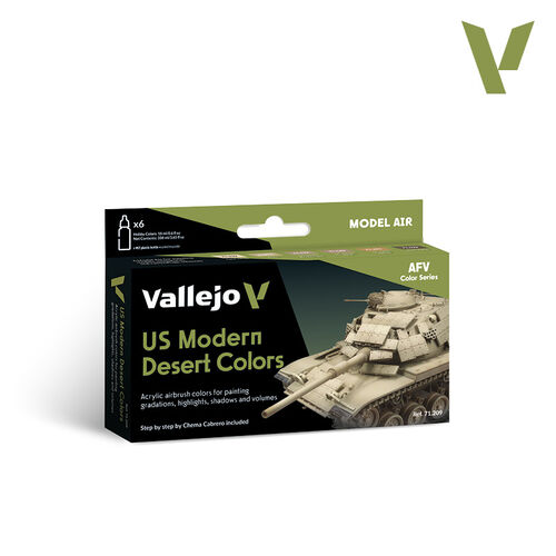Vallejo 71209 AFV Color Series - US Modern Desert Colors set