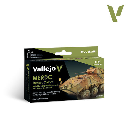 Vallejo 71212 AFV Color Series - MERDC Desert Colors set