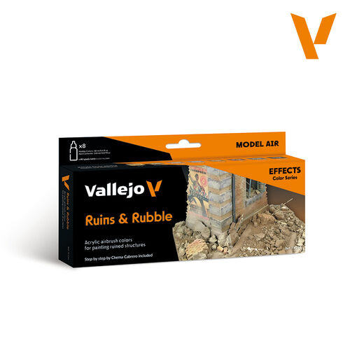 Vallejo 71214 Model Air Set Ruins & Rubble (8)
