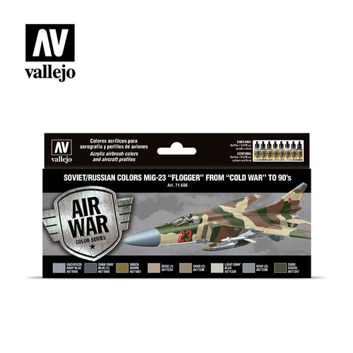 Vallejo 71606 Air War Color Series - Soviet/Russian Colors MiG-23 Flogger from 70s to 90s