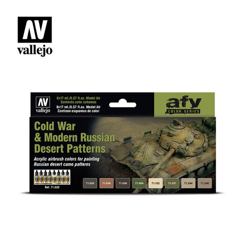 Vallejo 71620 Cold War & Modern Russian Desert Patterns Set