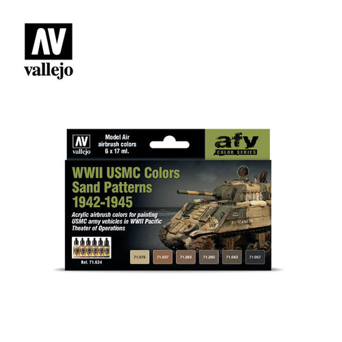 Vallejo 71624 WWII USMC Colors Sand Patterns 1942-1945