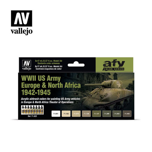 Vallejo 71625 WWII US Army Europe & North Africa 1942-1945