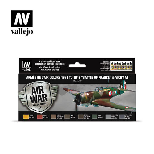 Vallejo 71626 Armée de l’Air colors 1939 to 1942 “Battle of France” & Vichy AF