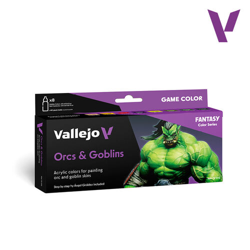Vallejo 72192 Fantasy Color Series - Orcs & Goblins Game Color Set
