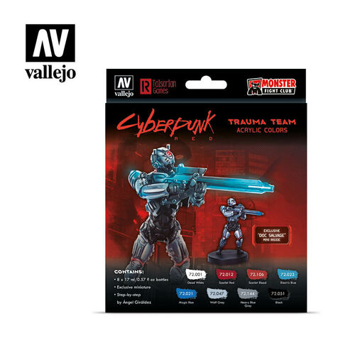 Vallejo 72310 Cyberpunk RED Trauma Team Paint Set