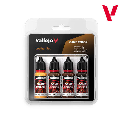Vallejo 72385 Leather Game Color Set