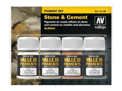 Vallejo 73192 Pigment Set Stone & Cement