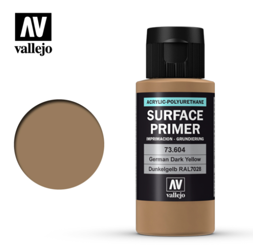 Vallejo 73604 Surface Primer German Dark Yellow RAL7028