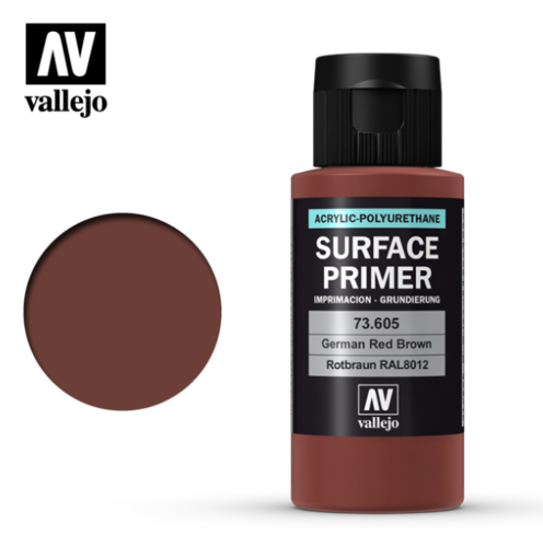 Vallejo 73605 Surface Primer German Red Brown RAL8012