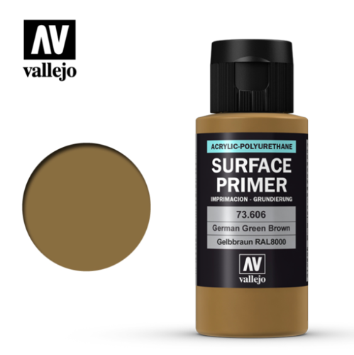 Vallejo 73606 Surface Primer German Green Brown RAL8000