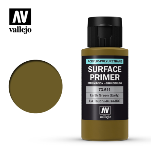 Vallejo 73611 Surface Primer IJA Tsuchi-Kusa-Giro Earth Green