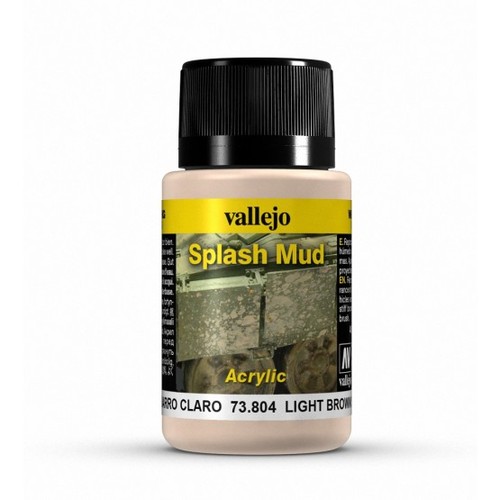 Vallejo 73804 Splash Mud-L. Brown Splash Mud