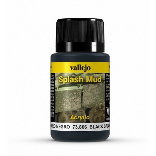 Vallejo 73806 Splash Mud - Black Splash Mud