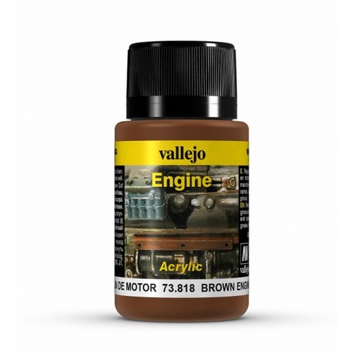 Vallejo 73818 Engine Effects - Brown Engine soot