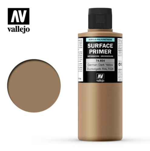 Vallejo 74604 Surface Primer German Dark Yellow RAL7028