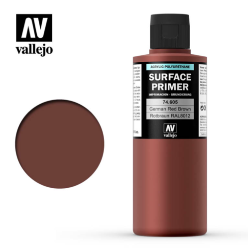 Vallejo 74605 Surface Primer German Red Brown RAL8012