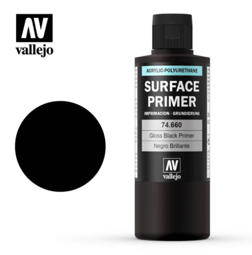 Vallejo 74660 Surface Primer Gloss Black