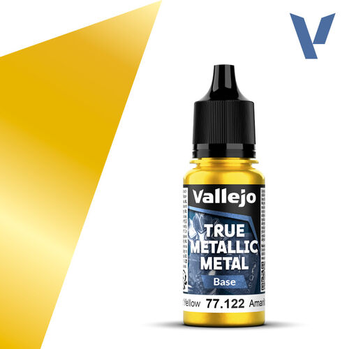 Vallejo 77122 True Metallic Metal BASE - Radiant Yellow