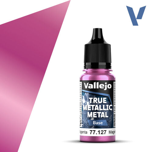 Vallejo 77127 True Metallic Metal BASE - Crimson Magenta