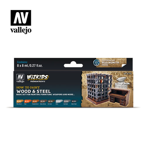 Vallejo 80256 Wood & Steel Set