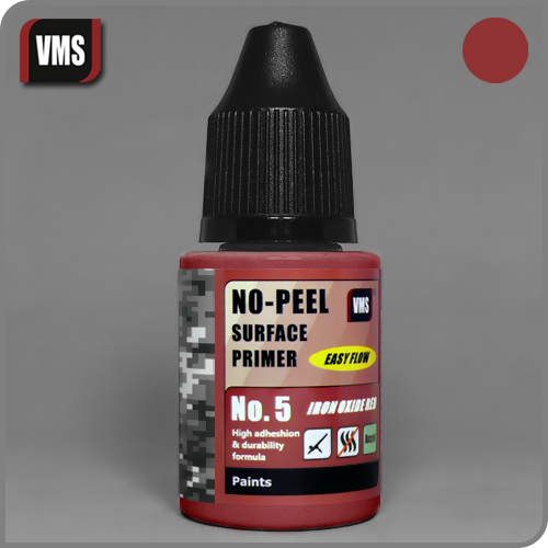 NEW! VMS PR05S No-Peel Primer Red Oxide No.5