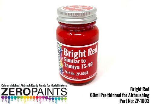 Zero Paints 1003 Bright Red Paint (Similar to TS49) Matt