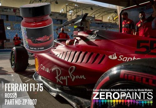 Zero Paints 1007-F175 1007 Ferrari F1-75 Rosso (2022 Formula One) Red Paint