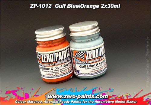 Zero Paints 1012 Gulf Blue and Orange Set
