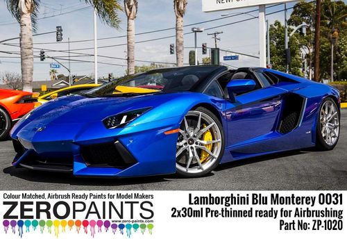 Zero Paints 1020-B 1020 Lamborghini Blu Monterey Set