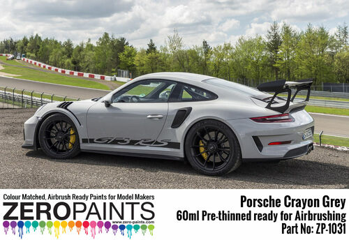 Zero Paints 1031-CRAYON 1031 Porsche 911 GT3 RS Crayon Grey Matt