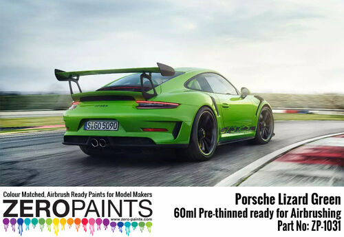 Zero Paints 1031-LIZARD 1031 Porsche 911 GT3 RS Lizard Green Matt