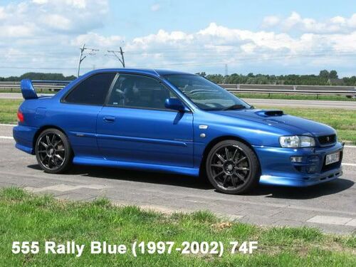 Zero Paints 1041 Subaru 555 Rally Blue (1997-2002) 74F Matt