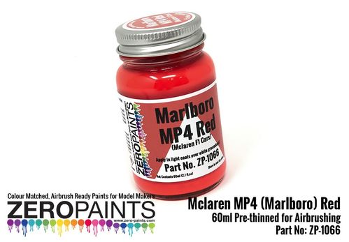Zero Paints 1066 Mclaren MP4 (Marlboro) Red Matt