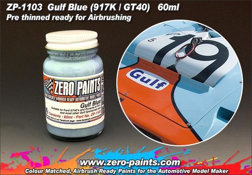 Zero Paints 1103 Gulf Blue for 917's and GT40's etc Matt