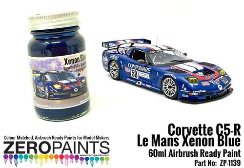 Zero Paints 1139 - Corvette C5-R Le Mans Xenon Blue Paint 2003