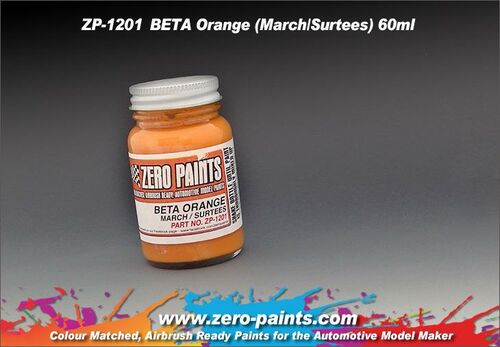 Zero Paints 1201 - BETA Orange (March/Surtees)