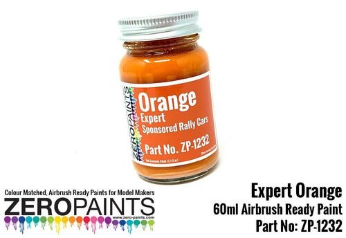 Zero Paints 1232 - Orange Paint for Expert Sponsored Rally Cars