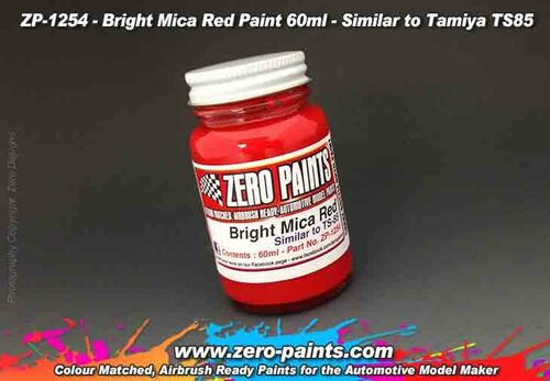 Zero Paints 1254 - Bright Mica Red Paint (Similar to Tamiya TS85)
