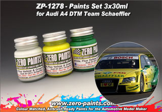 Zero Paints 1278 - Audi A4 DTM Team Schaeffler Paint Set